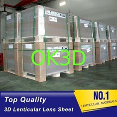 China Chinese OK3D Widely-used Plastic PS/PET Material 75/100/161 Lpi 3D Film Lenticular Lens Sheet supplier