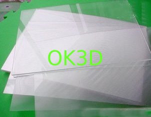 China OK3D plastic lenticular factory manufacture PET 70 lpi 0.9mm lenticular sheet by injekt printing supplier