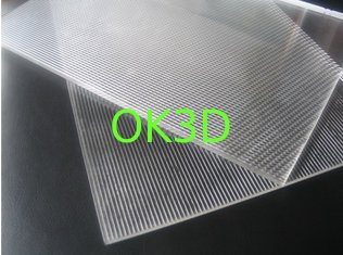 China OK3D 20LPI Lenticular PS sheet standard size 1.2*2.4m 3mm thickness for 3d flip effect lenticular printing supplier